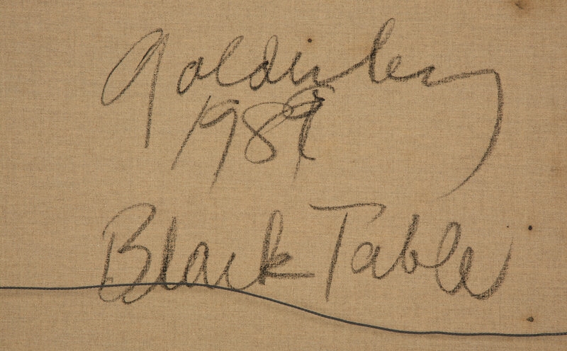 Tom Goldenberg | Black Table (1989) | MutualArt