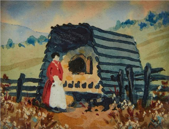 Willard Morse Mitchell | French Habitant; Covered Bridge (1933) | MutualArt