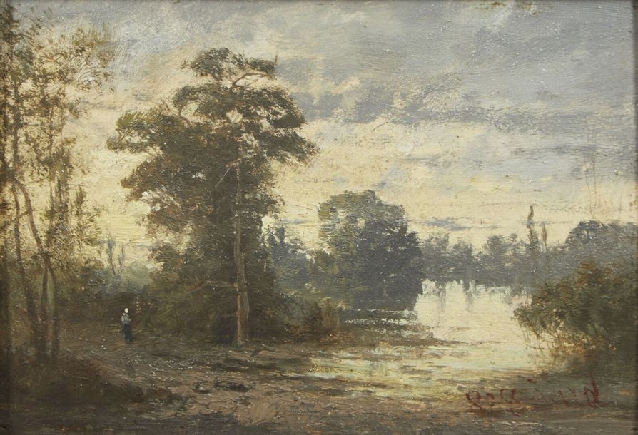 G. Gerard | Animated lake landscape | MutualArt