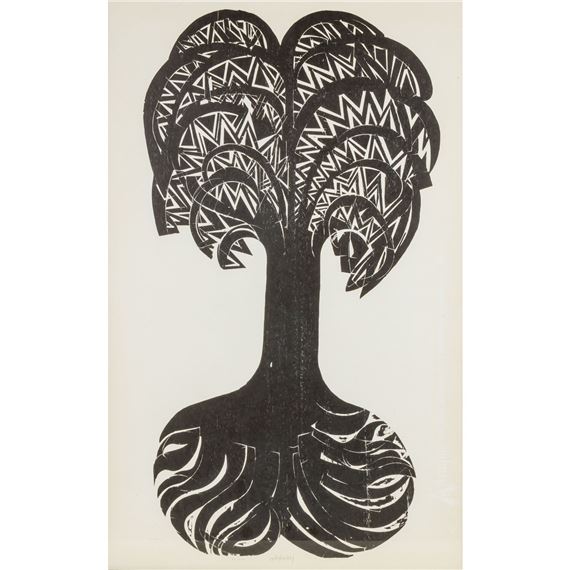 HAP Grieshaber | Uracher Palme (Die Palme Attempto) (1976) | MutualArt