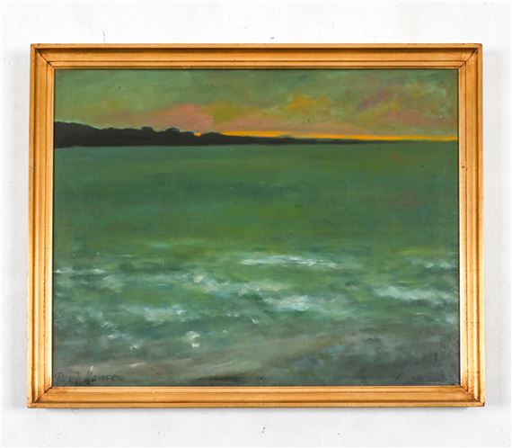 Poul Hansen | POUL HANSEN, DANISH (1918-1987) O/C SEASCAPE | MutualArt