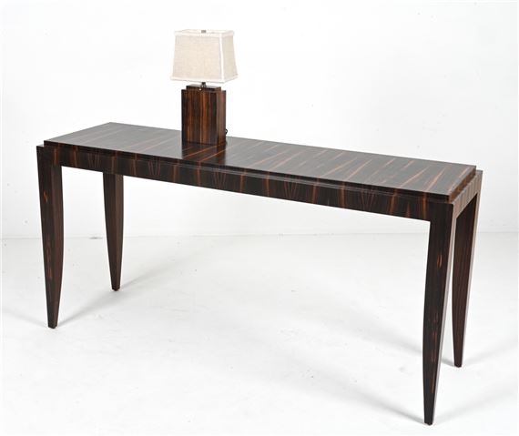 Todd Hase | TODD HASE MACASSAR EBONY CONSOLE TABLE & LAMP | MutualArt