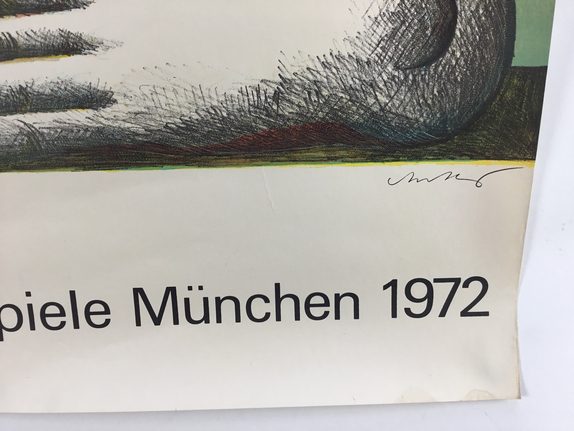 Horst Antes | Horst Antes Munich 1972 Olympics Poster (1970) | MutualArt