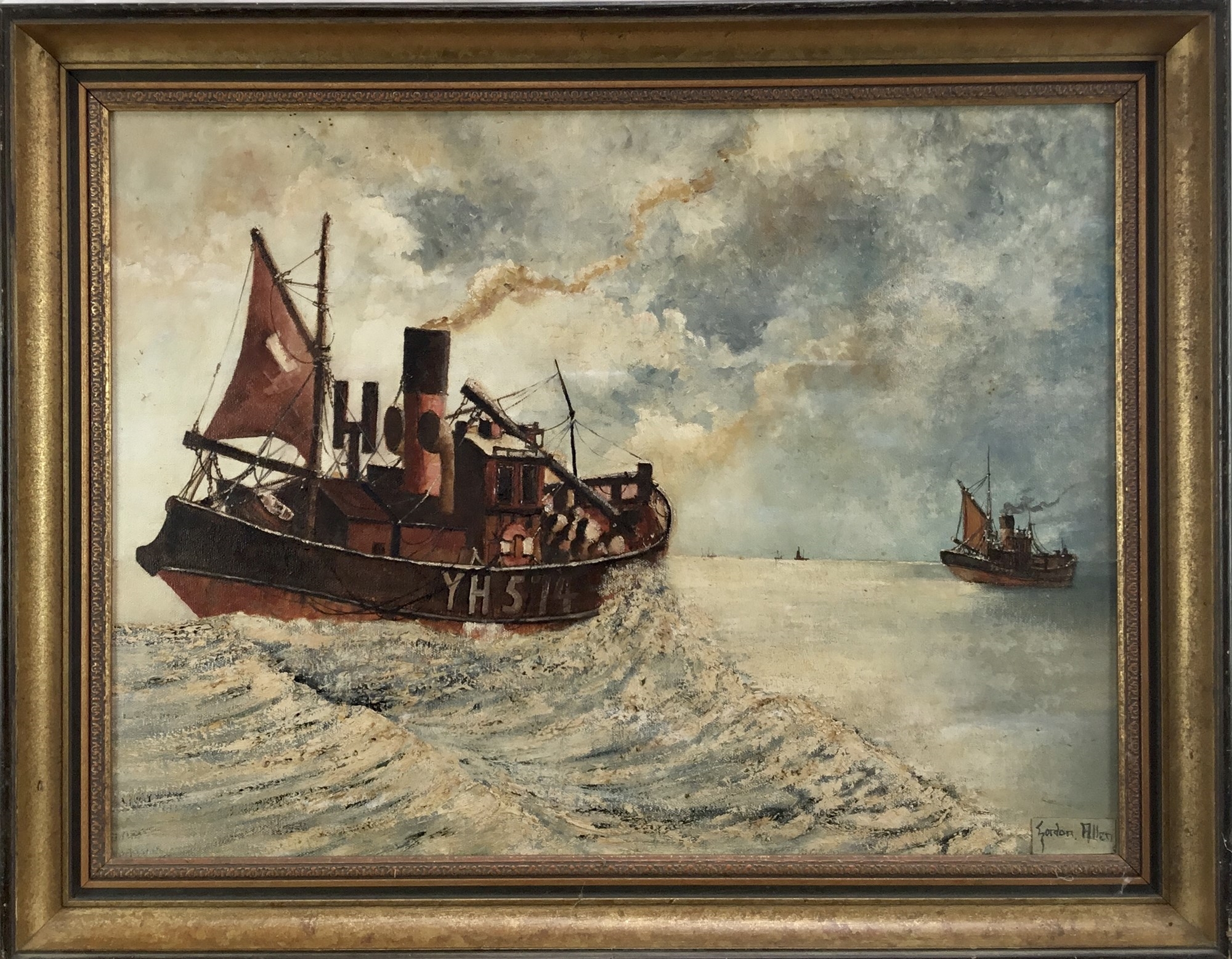 Gordon Allen | A Yarmouth trawler at sea (Circa 20th Century) | MutualArt