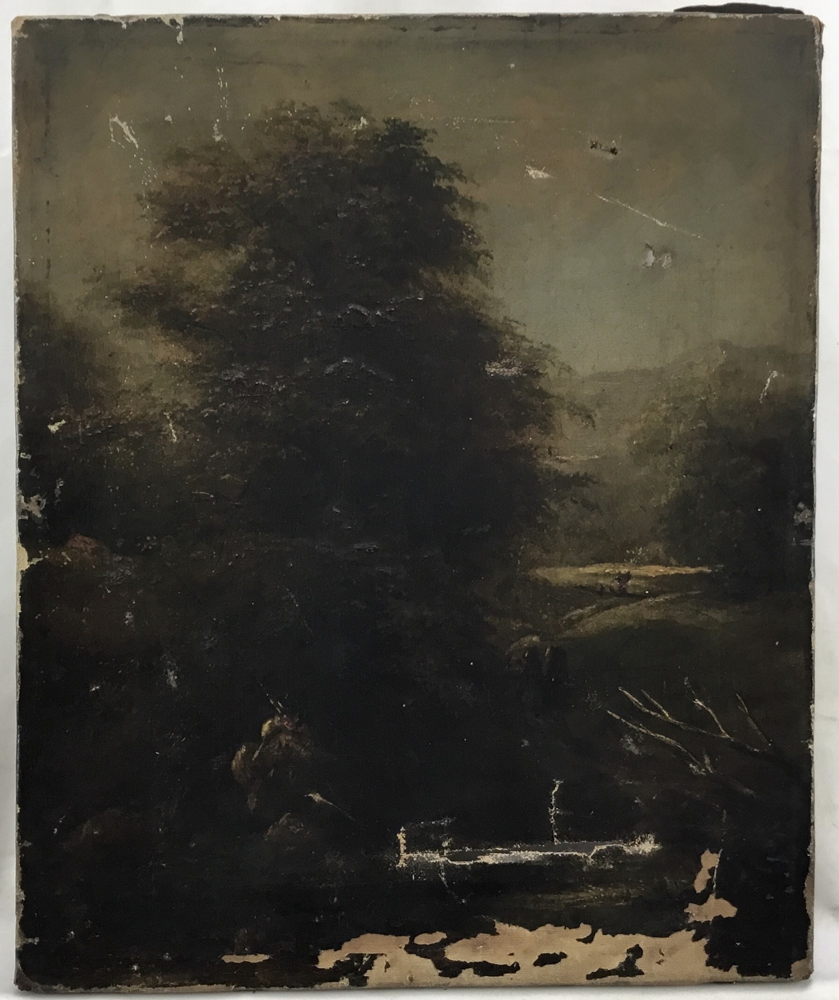 John Constable | A COUNTRY LANE WITH AN AVENUE OF TREES | MutualArt