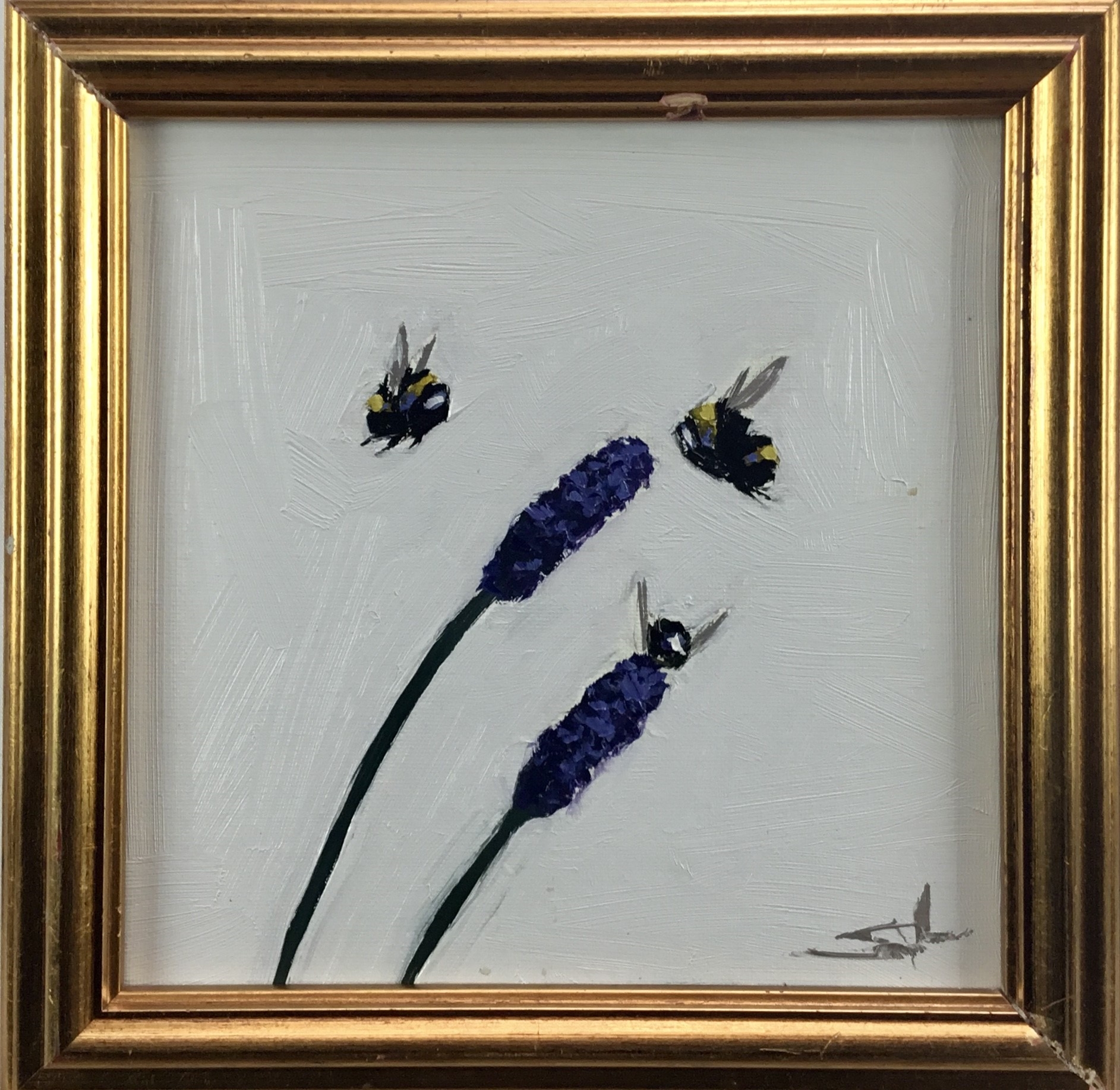 Vivek Mandalia | Lavender and bumble bees | MutualArt