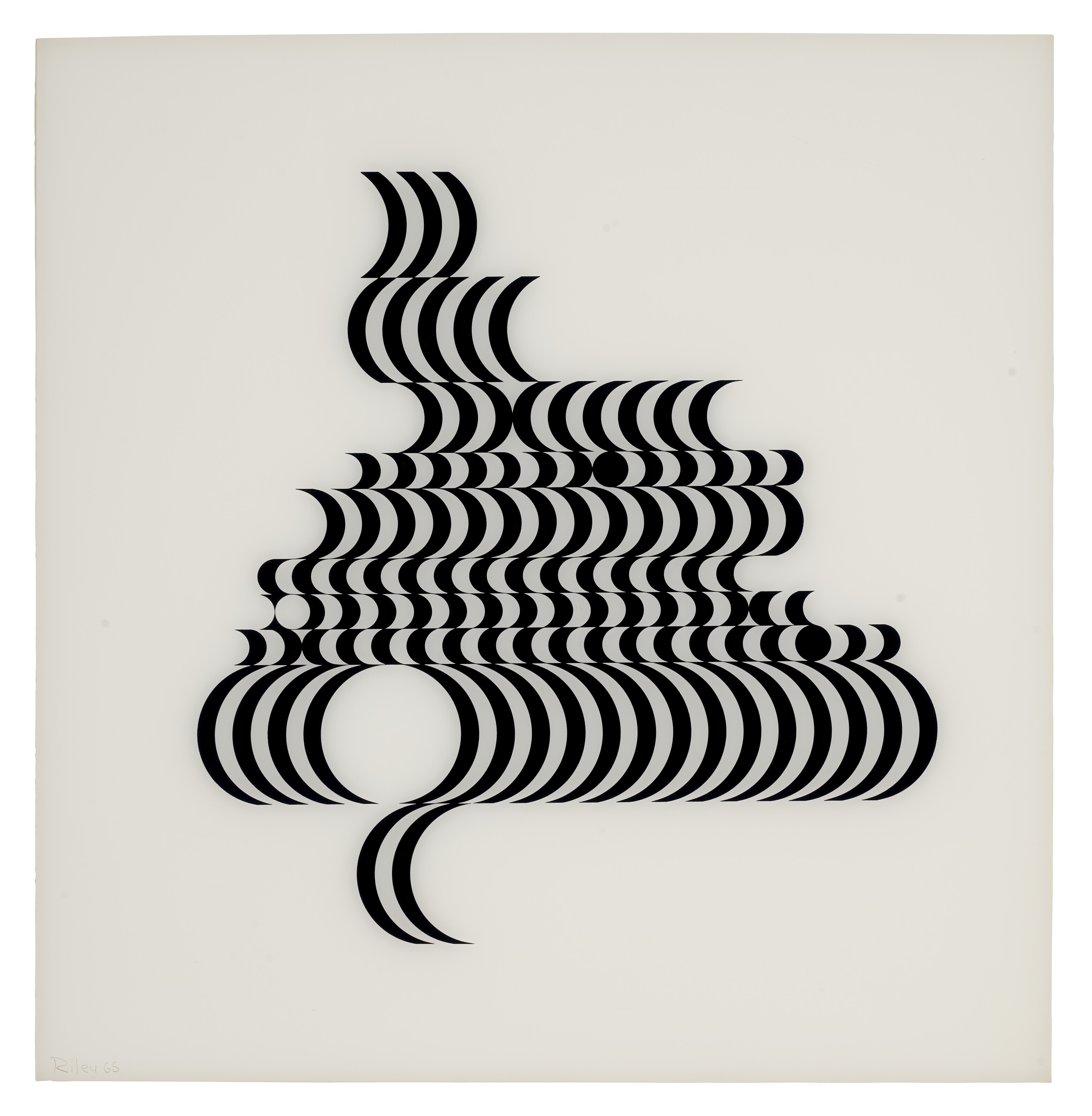 Bridget Riley | Untitled (Fragment 2), from: Fragments (1965) | MutualArt