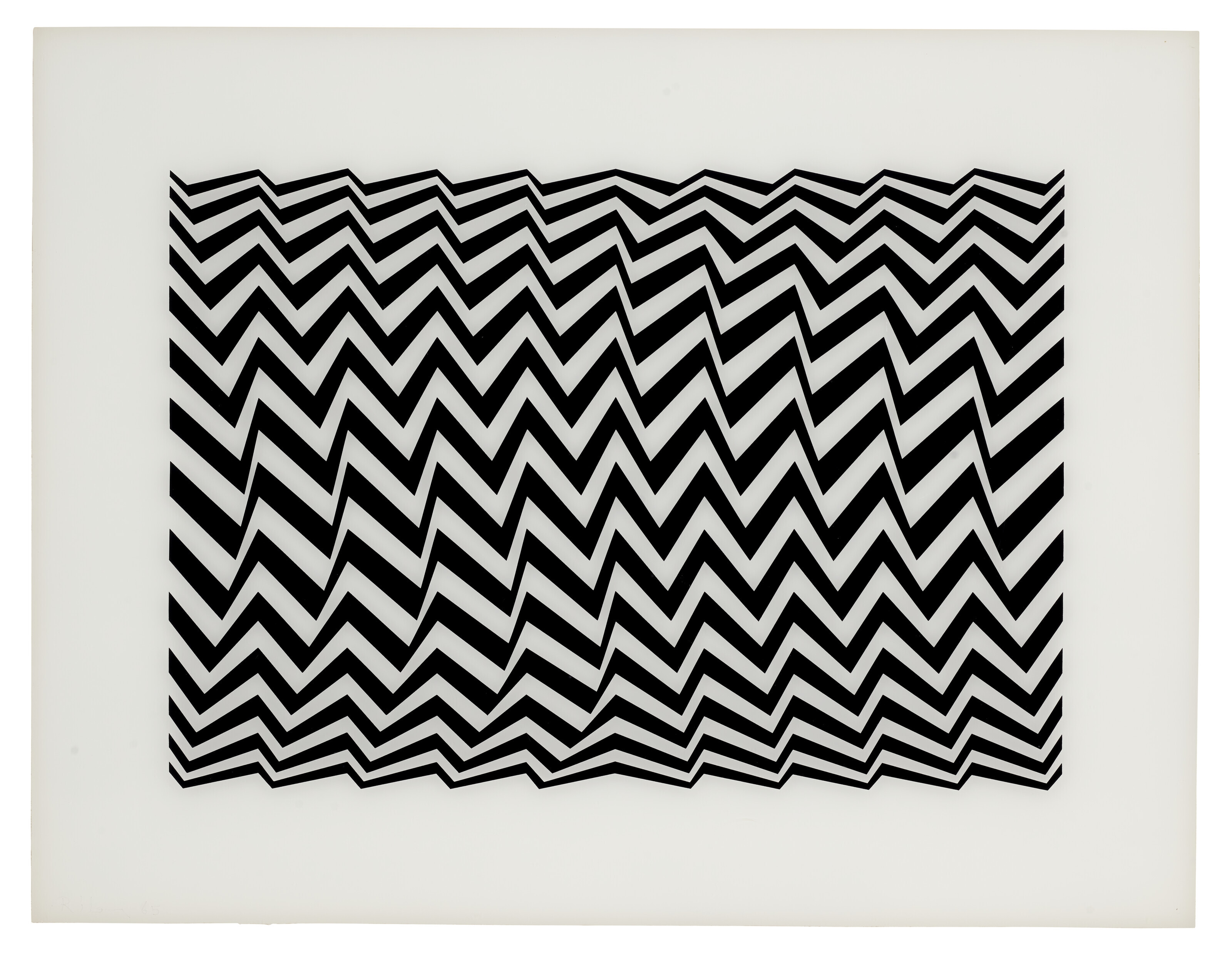 Bridget Riley | Untitled (Fragment 3), from: Fragments (1965) | MutualArt