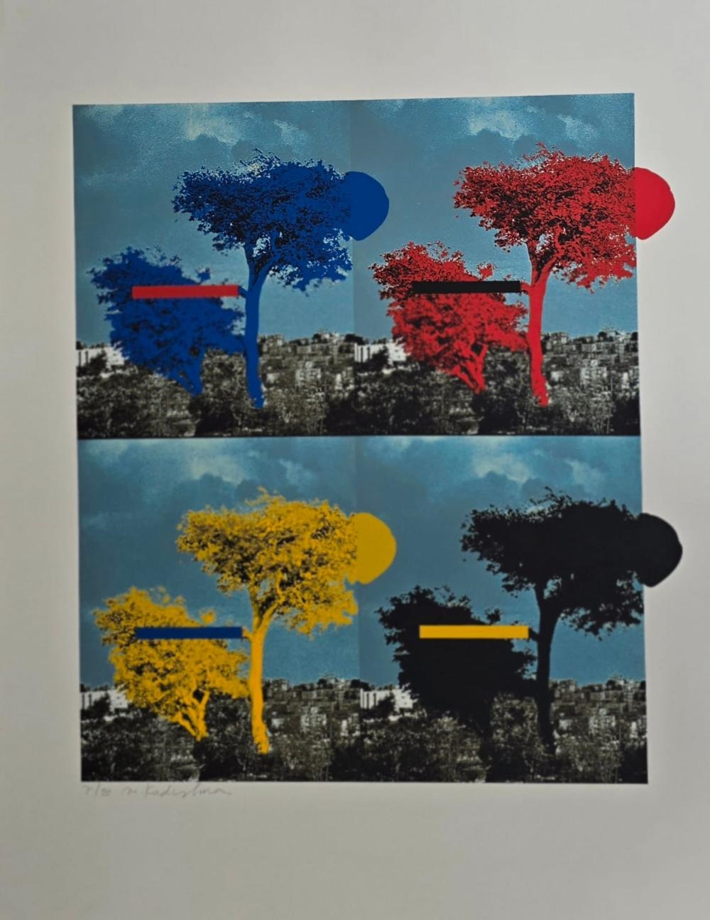 Menashe Kadishman | Trees in the forest, 1980's (1980) | MutualArt