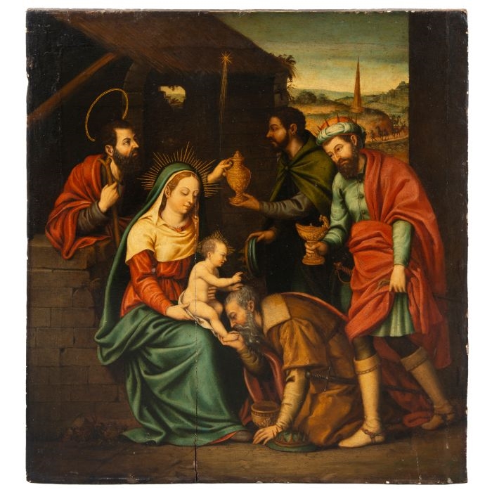 Fray Nicolás Borrás | Adoración de los Magos (Circa 1530) | MutualArt