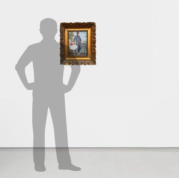 Léon Charles Cannicioni | Portrait of painter Théophile Tellier in ...