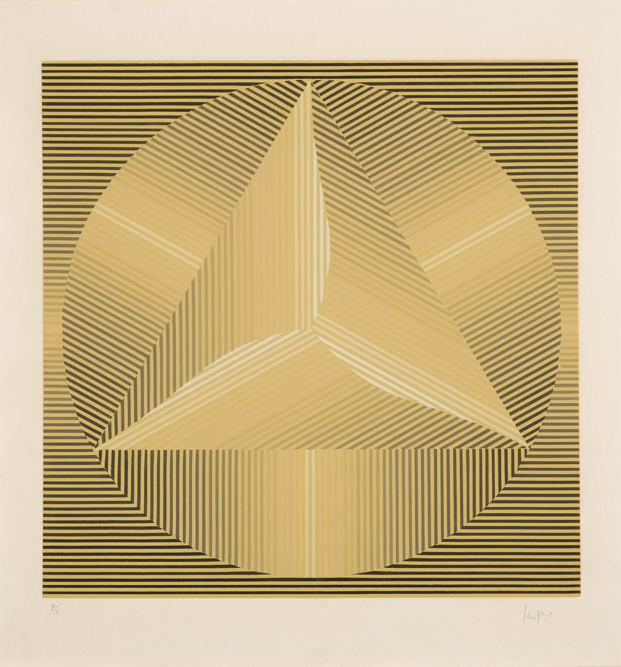 Eusebio Sempere | Circle and Triangle (1972) | MutualArt