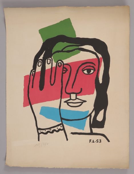Fernand Léger | Head of a Woman, 1953 (1953) | MutualArt