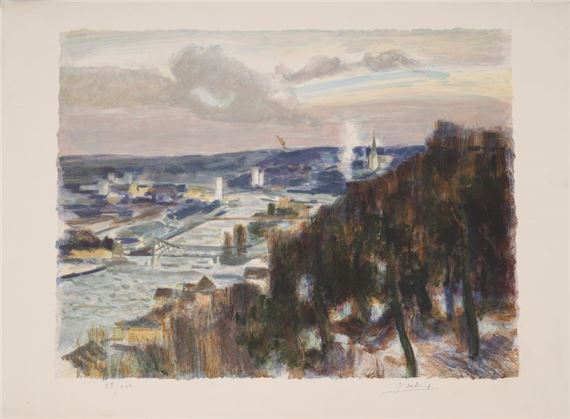 Gaston Sébire | The Seine at Rouen | MutualArt