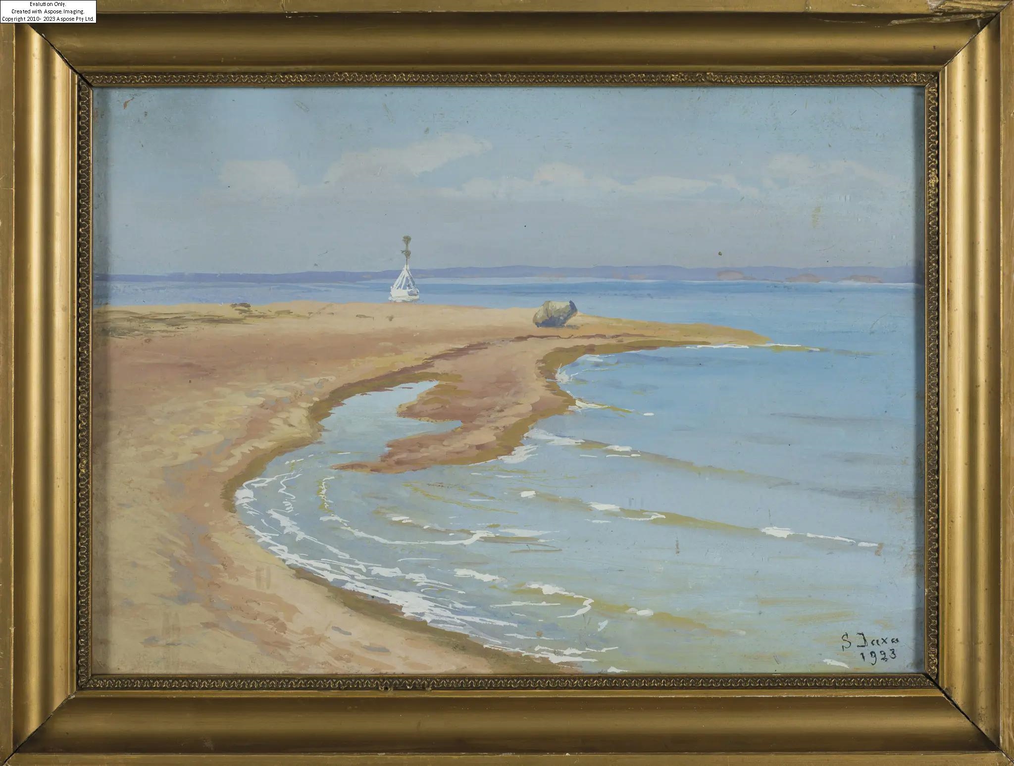 Soter Jaxa-Małachowski | Piaszczysta zatoka nadmorska (1923) | MutualArt