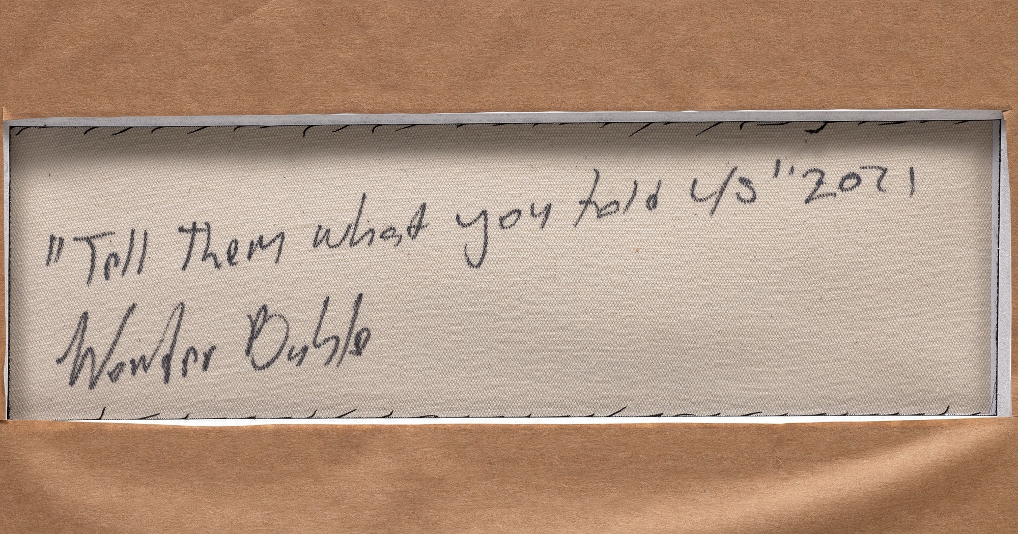 Wonder Buhle Mbambo | Tell Them What You Told Us (2021) | MutualArt