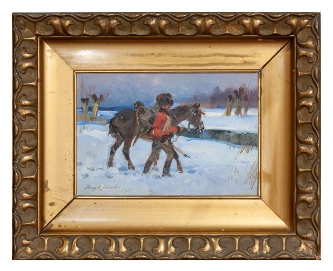 Jerzy Kossak | Strzelec konny w drodze, 1930 r | MutualArt