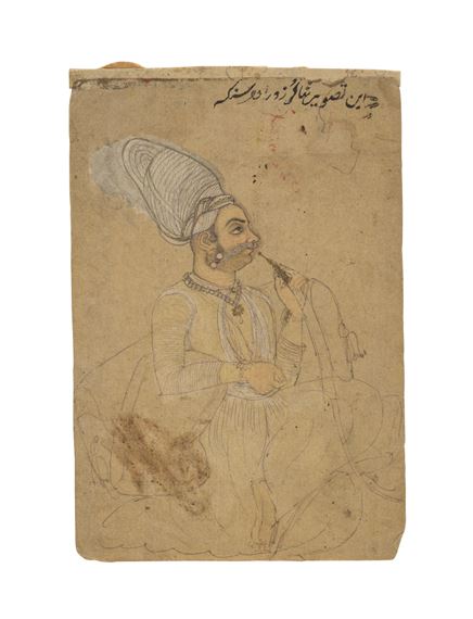 Rajasthan School, 18th Century | PORTRAIT OF A MARWAR THAKUR SMOKING A ...