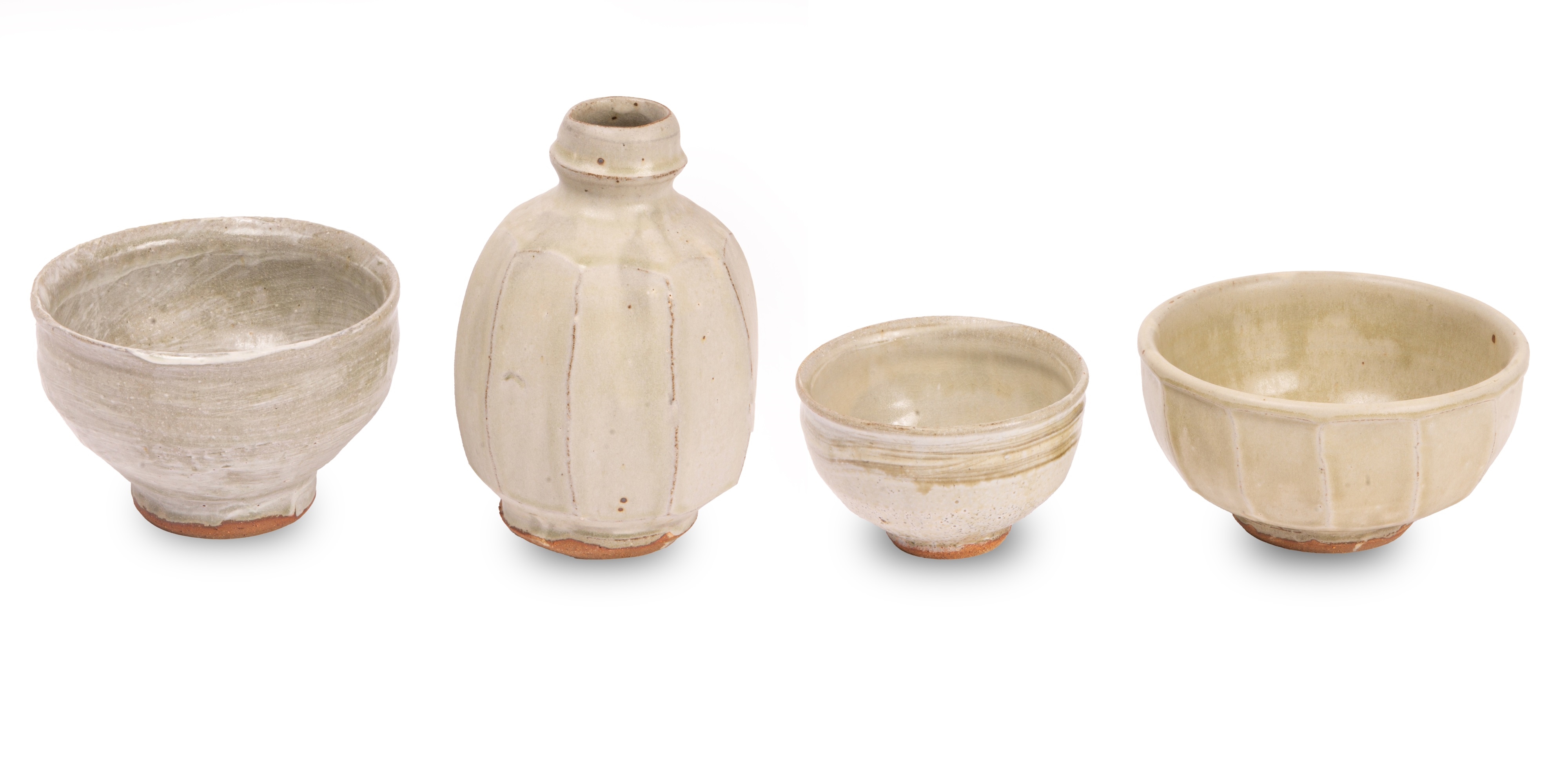 Mike Dodd | Mike Dodd (born 1943) two footed tea bowls | MutualArt