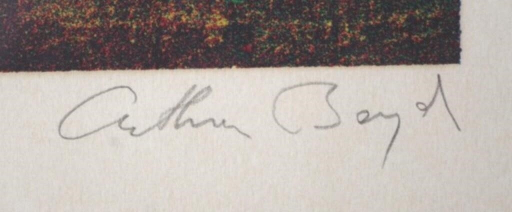 Arthur Boyd | Landscape with stockman | MutualArt