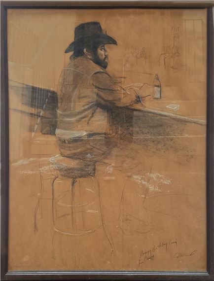 Harry McCormick | COWBOY AT A BAR (Circa 1980) | MutualArt