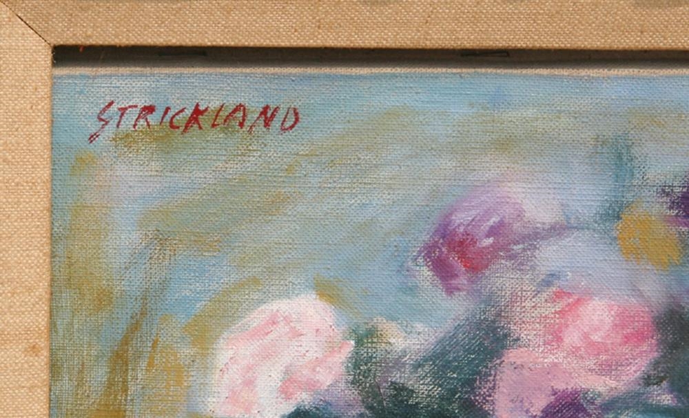 Thomas J. Strickland | GIRL AND FLOWER BOUQUET (Circa 1970) | MutualArt