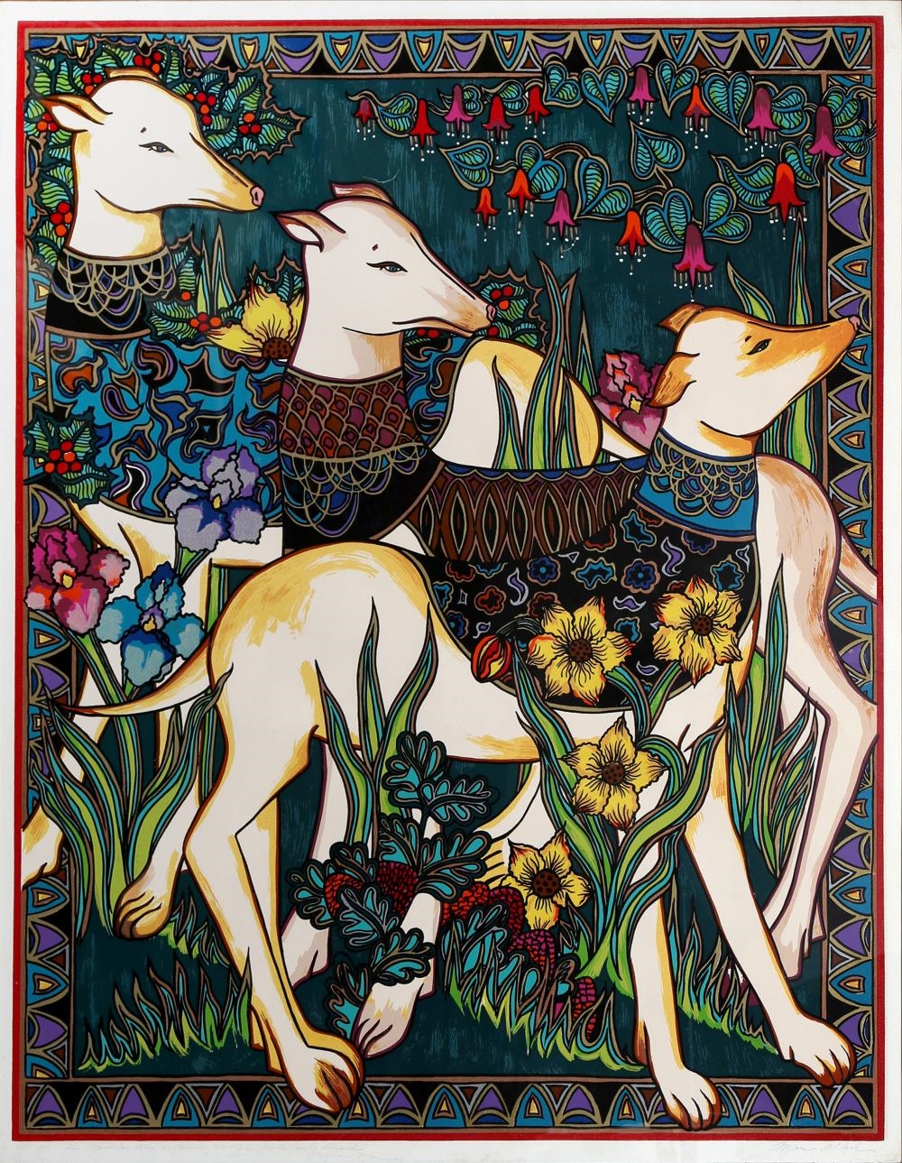 Mara Lynn Abboud | PERSIAN HOUNDS (1980) | MutualArt