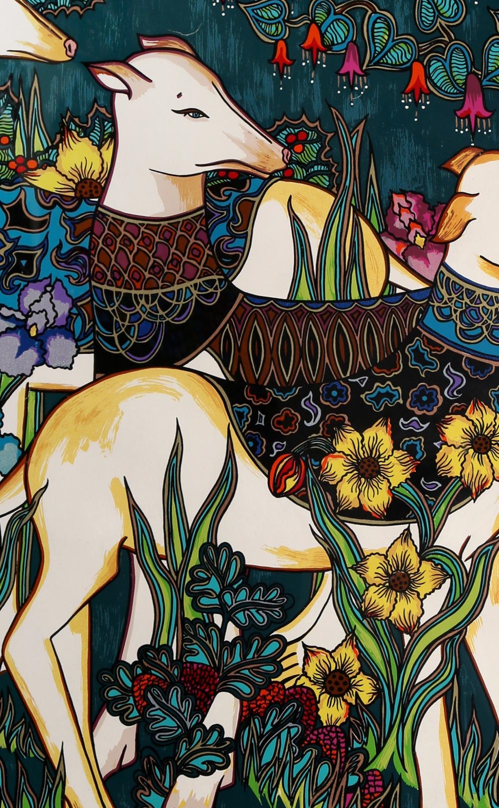 Mara Lynn Abboud | PERSIAN HOUNDS (1980) | MutualArt