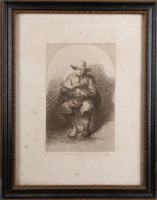 Rembrandt van Rijn | Man reading a book | MutualArt