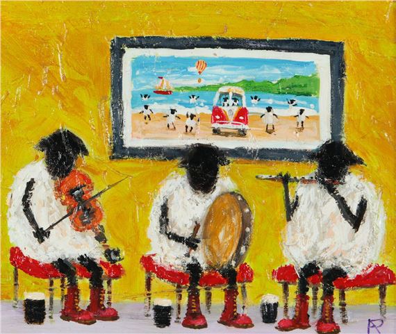 Andy Pat | 'ANDY PAT'S WANDERING SHEEP PLAYING A TUNE' | MutualArt