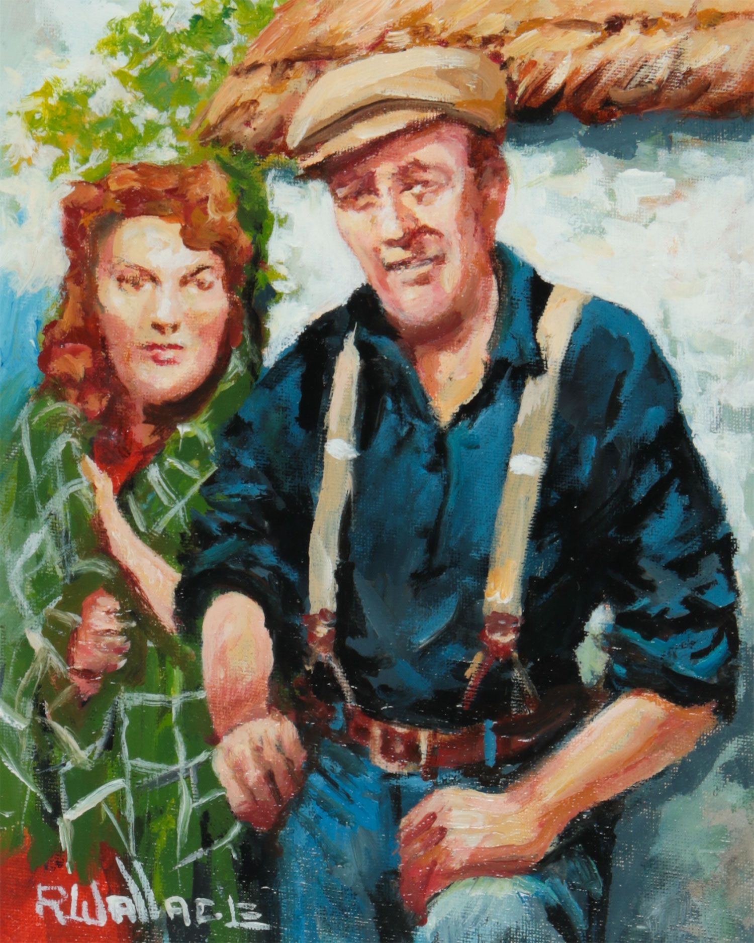 Roy Wallace | JOHN WAYNE & MAUREEN O | MutualArt