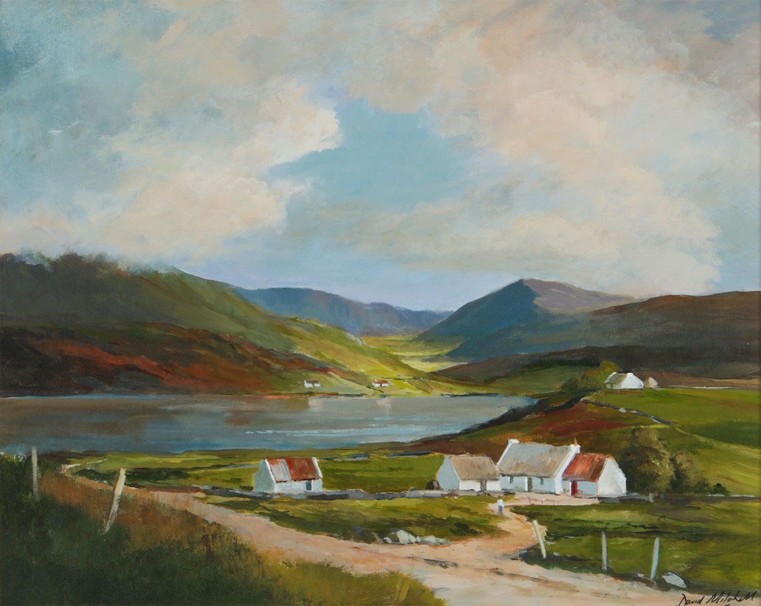 David Mitchell | COTTAGE BY A LOUGH | MutualArt