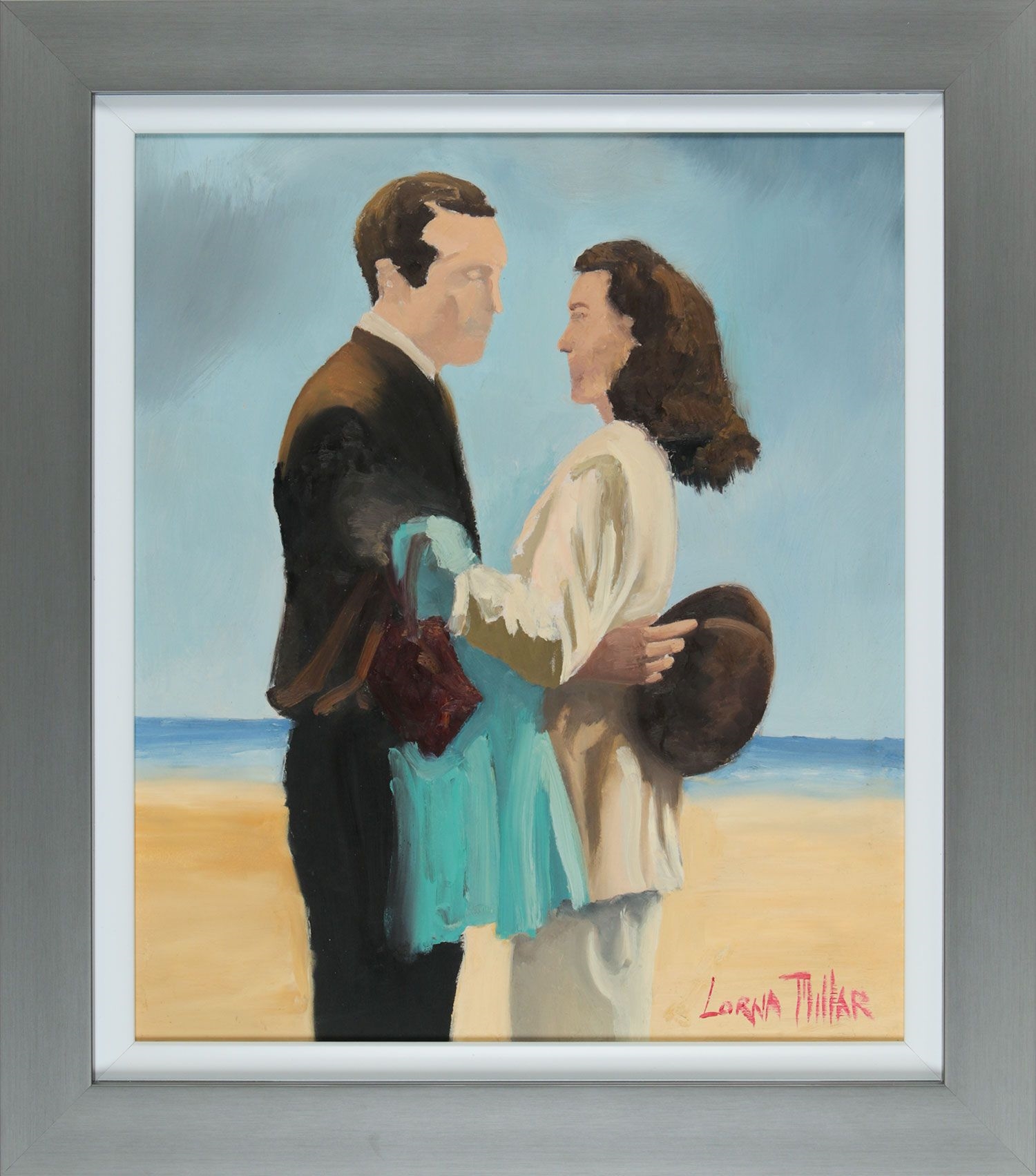 Lorna Millar | COUPLE ON THE BEACH | MutualArt