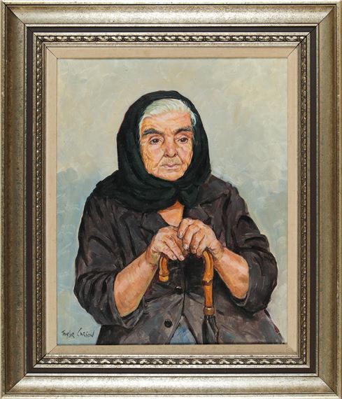 Robert Taylor Carson | OLD WOMAN, CORFU (1976) | MutualArt