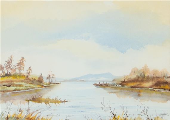 Joseph Kane | TREES BY THE LOUGH | MutualArt