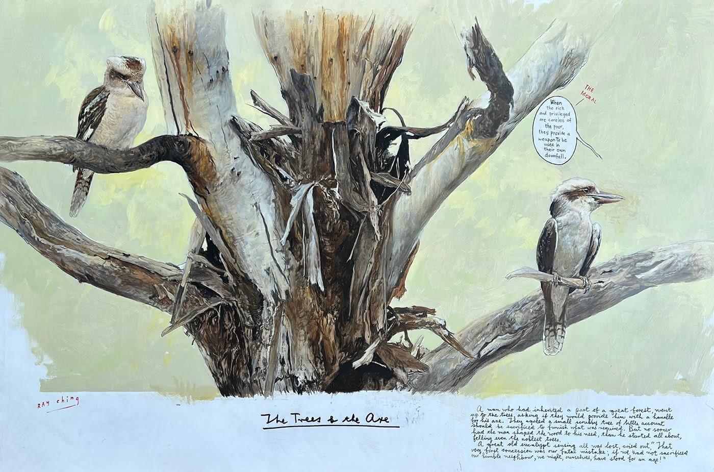 Raymond Harris Ching | Crested Pigeons | MutualArt