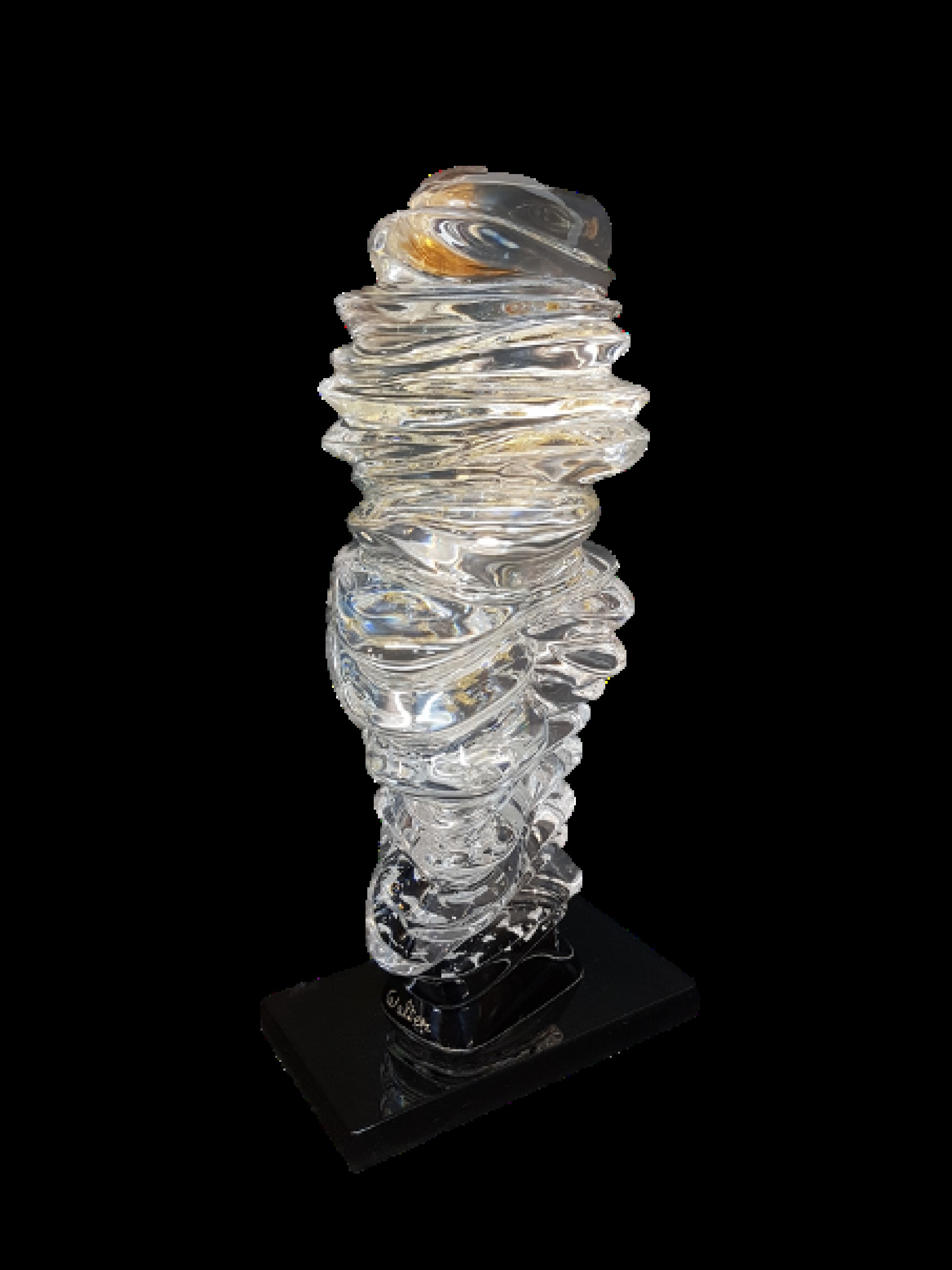 Guy Walter | Guy WALTER (1966) - Tourbillon - Sculpture noir et ...