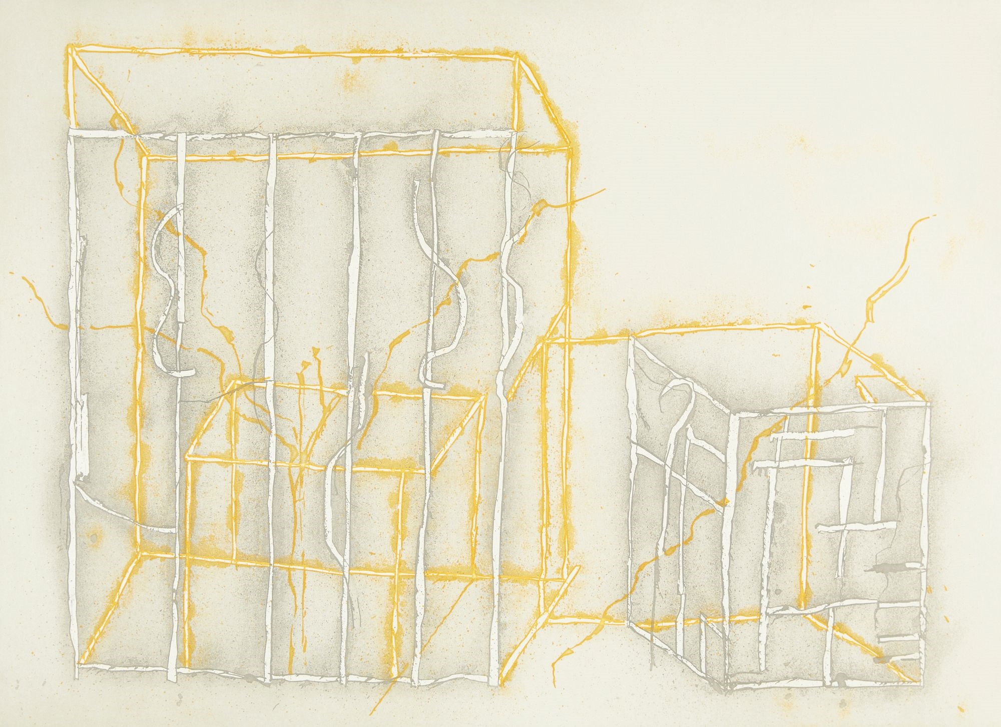 Craig Kauffman | Craig Kauffman Abstract Cube Etching (1988 - 1989 ...
