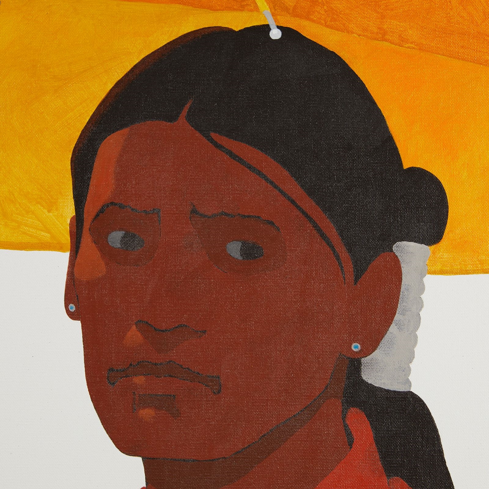 Louis DeMayo | Louis De Mayo The Yellow Umbrella Painting | MutualArt