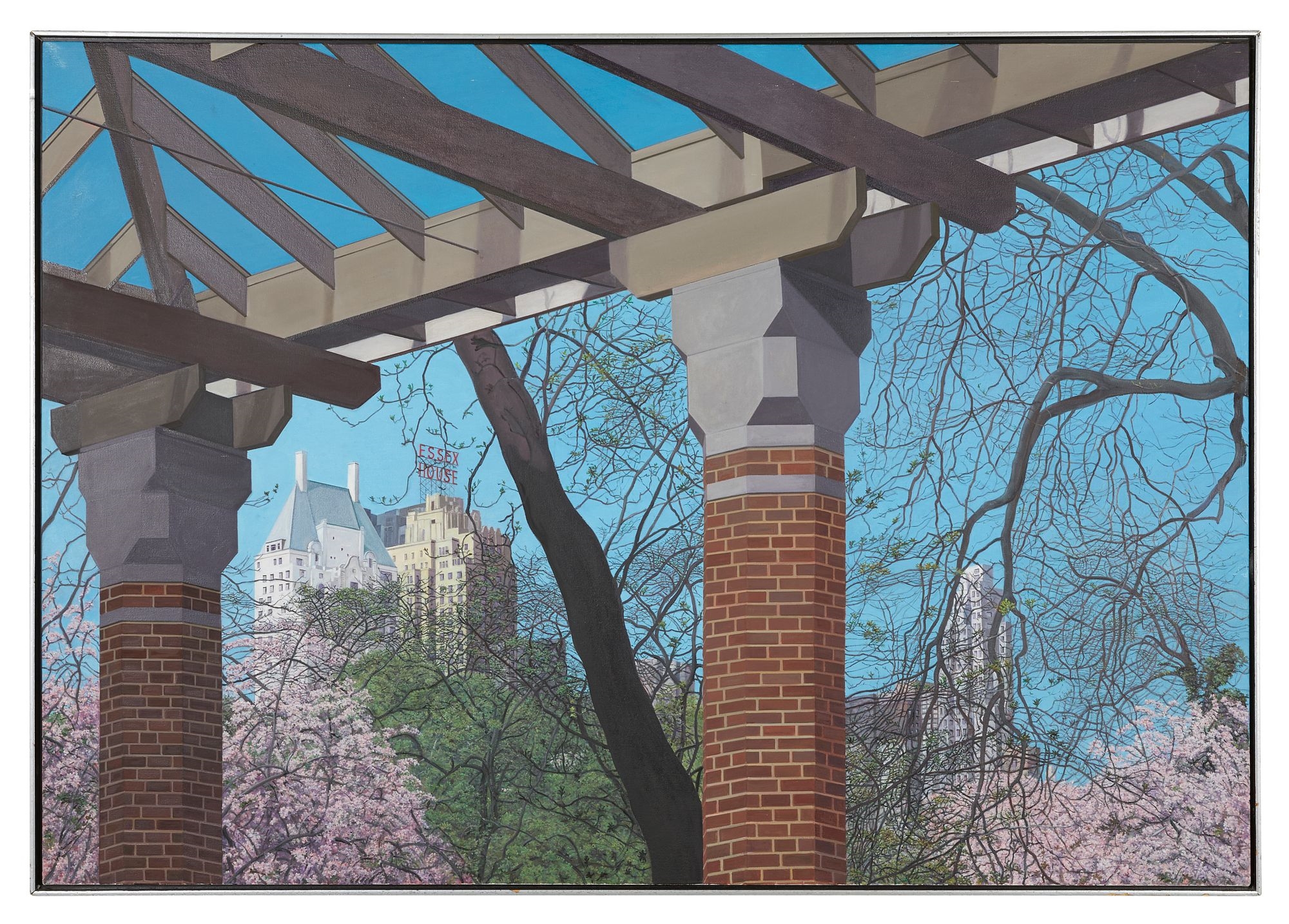 Cecile Bazelon | Cecile Gray Bazelon Zoo Vista Oil Painting 1991 (1991 ...