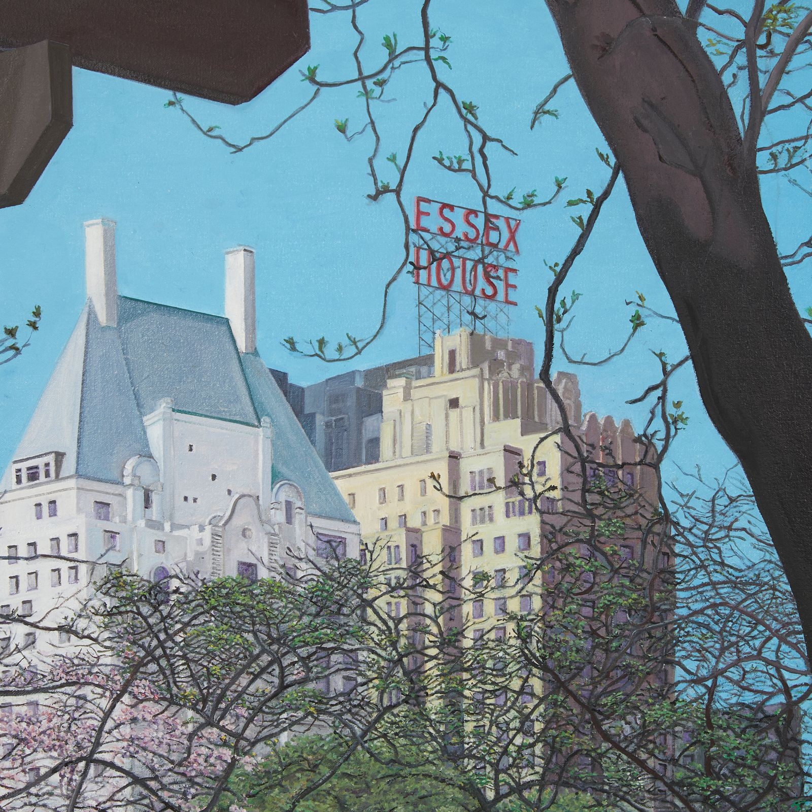 Cecile Bazelon | Cecile Gray Bazelon Zoo Vista Oil Painting 1991 (1991 ...