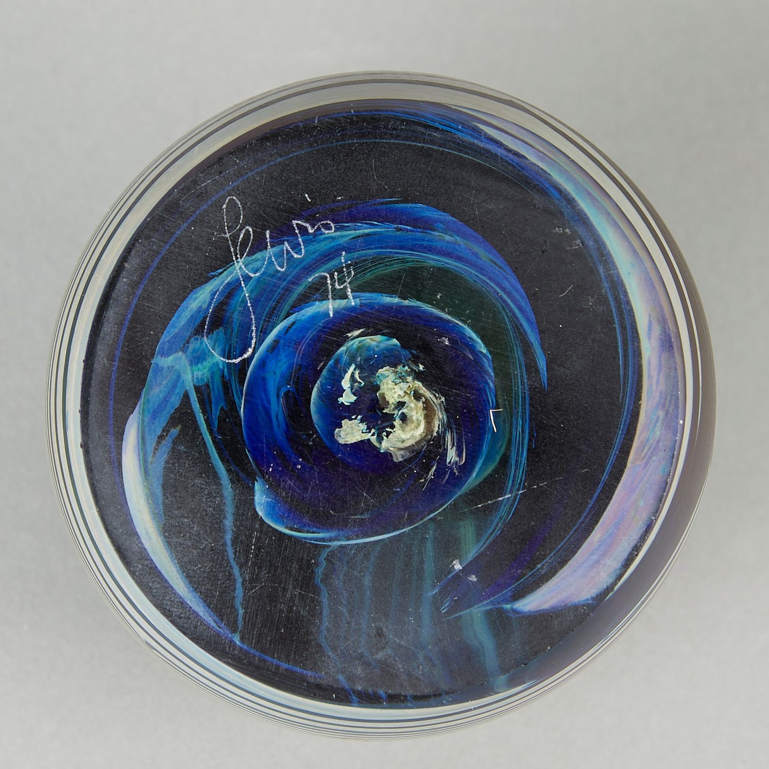 John Lewis | John Lewis Moon Favrile Glass Paperweight 1974 (1974 ...