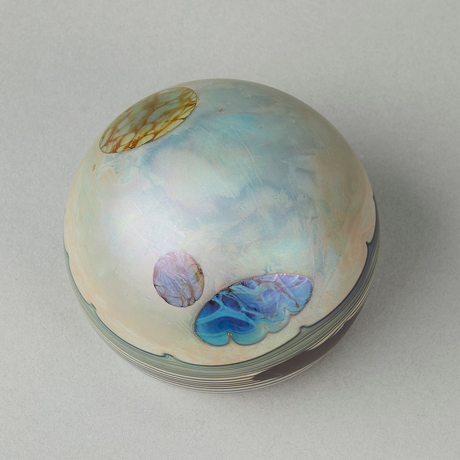 John Lewis | John Lewis Moon Favrile Glass Paperweight 1974 (1974 ...