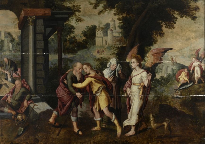 Flemish School, 16th Century | Maria Magdalena am Grab Christi | MutualArt