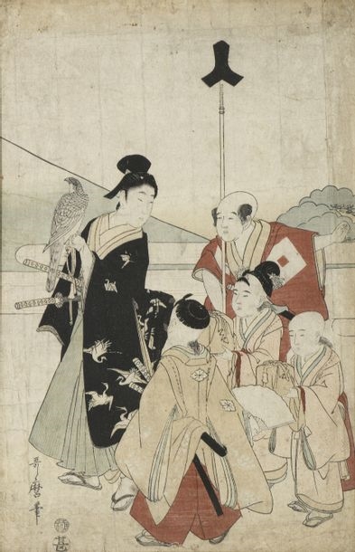 Kitagawa Utamaro | The writing lesson | MutualArt