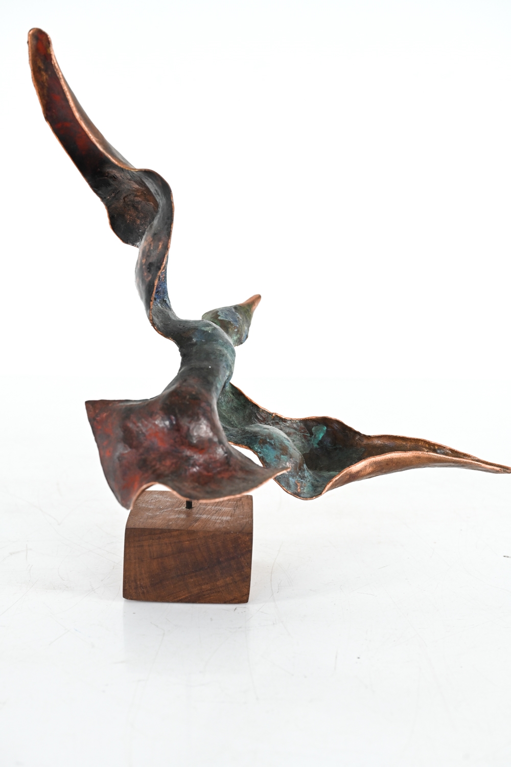 David Burt | DAVID BURT PATINATED COPPER BIRD SCULPTURE | MutualArt