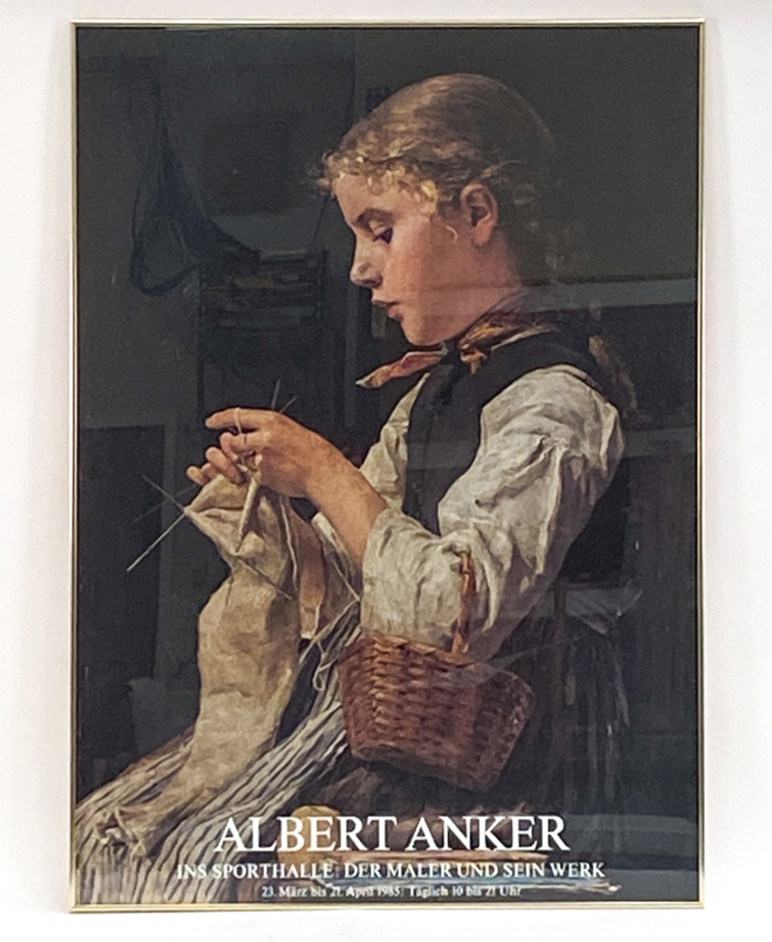 Albert Anker | OVERSIZED ALBERT ANKER EXHIBITION POSTER (1985) | MutualArt
