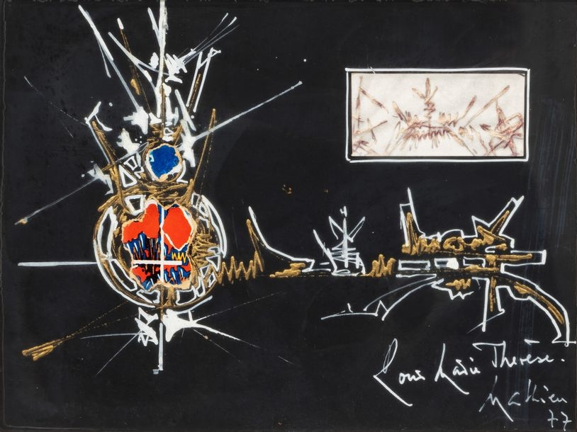 Georges Mathieu | Couronnement d'Etienne de Blois (1956) | MutualArt