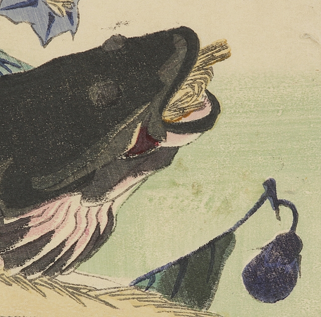Utagawa Hiroshige | Kochi fish with eggplant from Uozukushi(Every ...