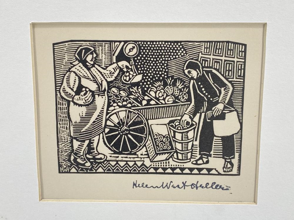 Helen West Heller | 6pc Small Signed Helen West Heller Etchings | MutualArt